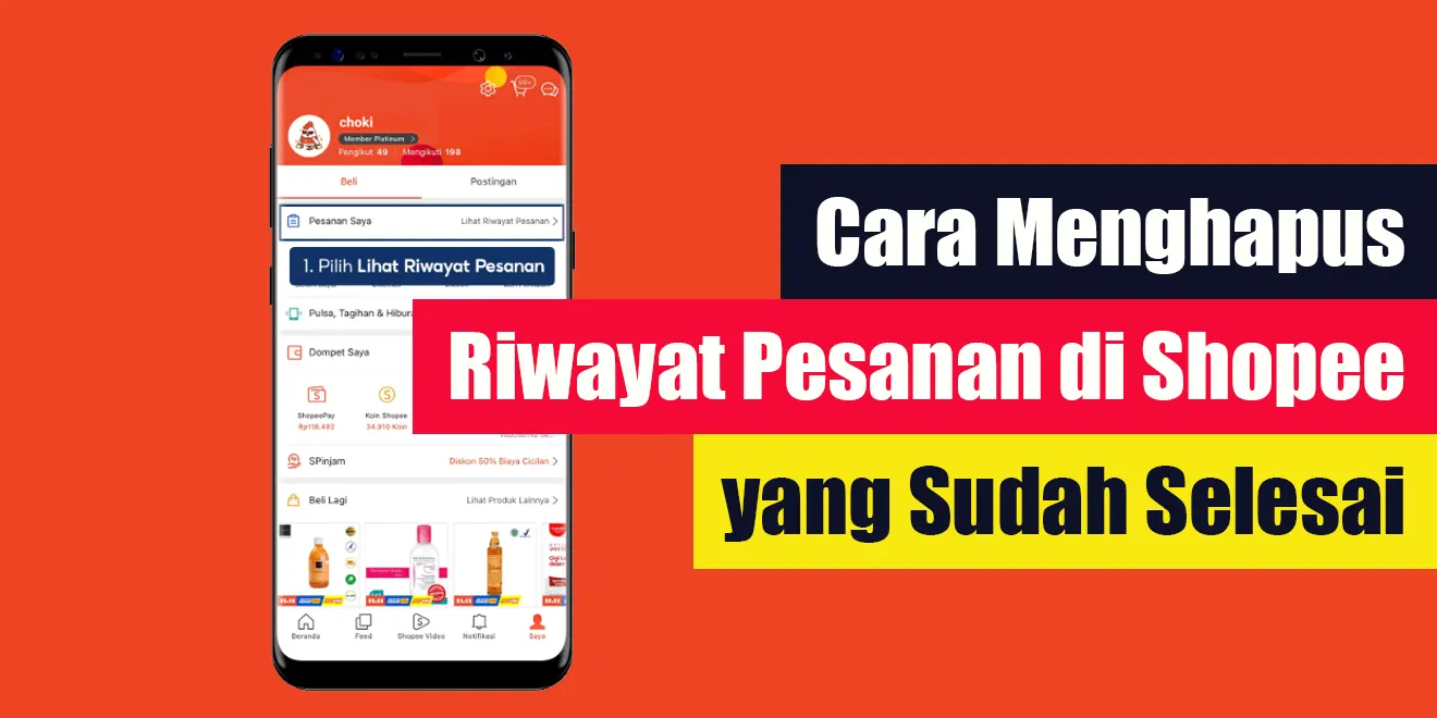 Cara Menghapus Riwayat Pesanan di Shopee yang Sudah Selesai ...