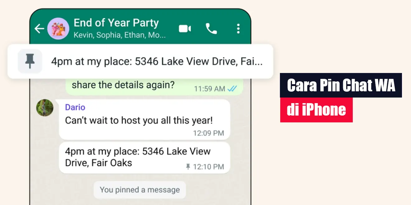Cara Pin Chat WA di iPhone | LintasWarganet.com